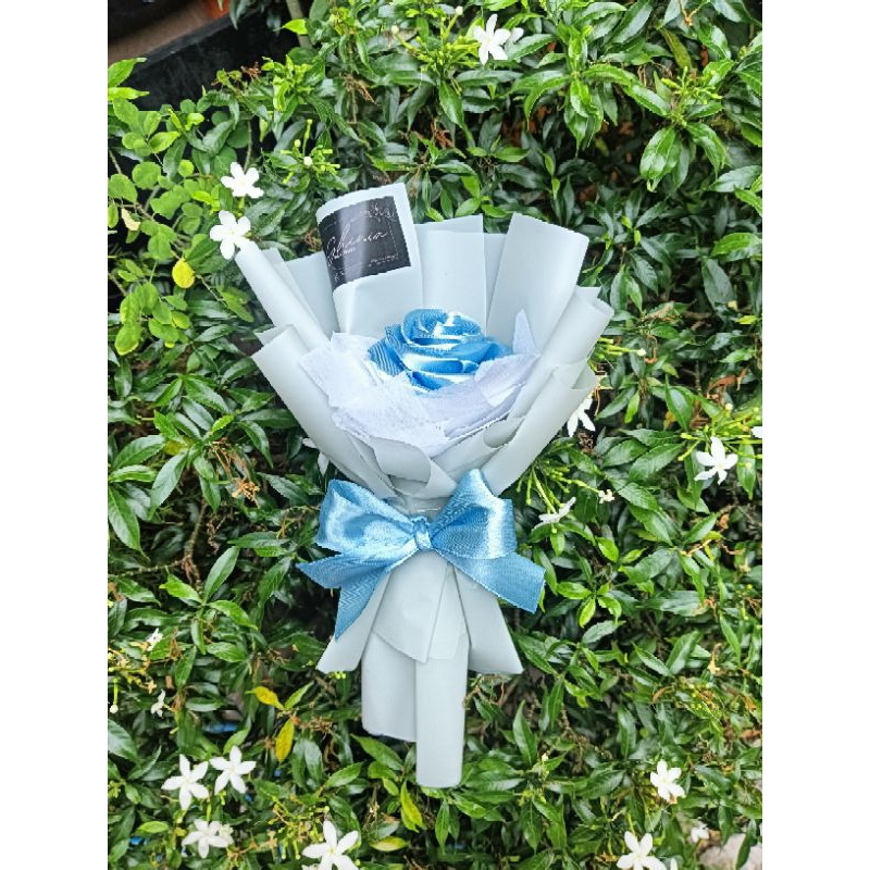 Jual Buket Mawar Satin 1 Tangkai | Buket Bunga Mini | Buket Bunga Mini ...