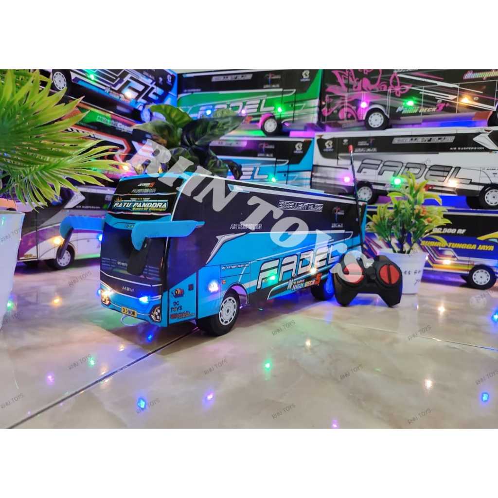 Jual MINIATUR BUS TELOLET BASURI REMOT CONTROL RATU PANDORA FADEL ...