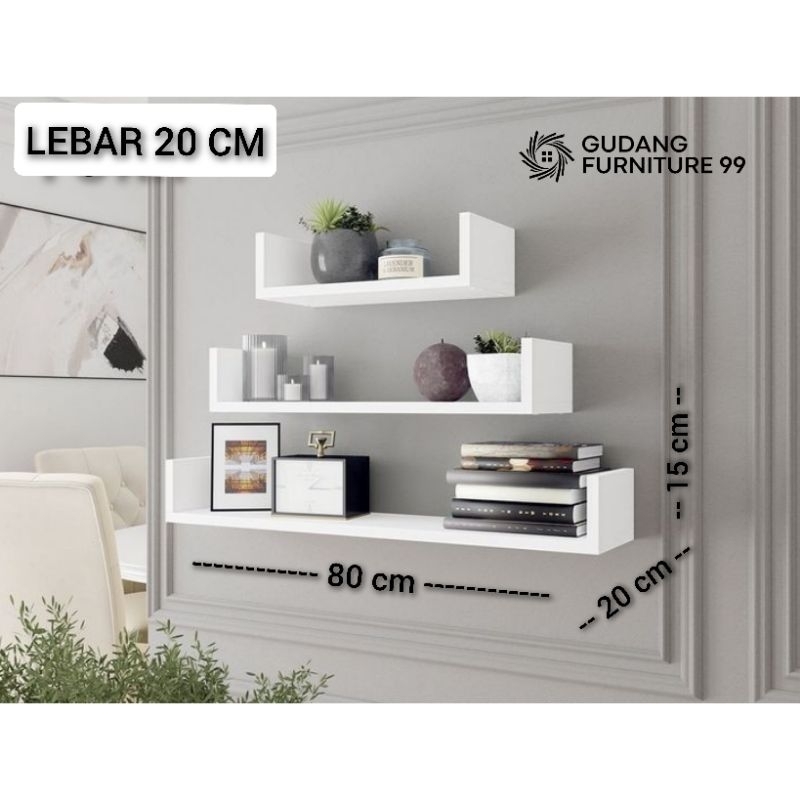 Jual Ambalan Decorasi Model _ U_ Lebar 20 cm , Panjang 30 sampai 80 cm ...