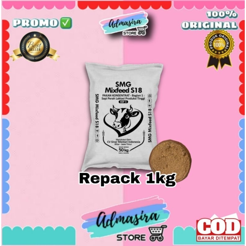 Jual Pakan Sapi Kambing SMG Mixfeed S18 S20 S22 1KG Konsentrat Tinggi ...