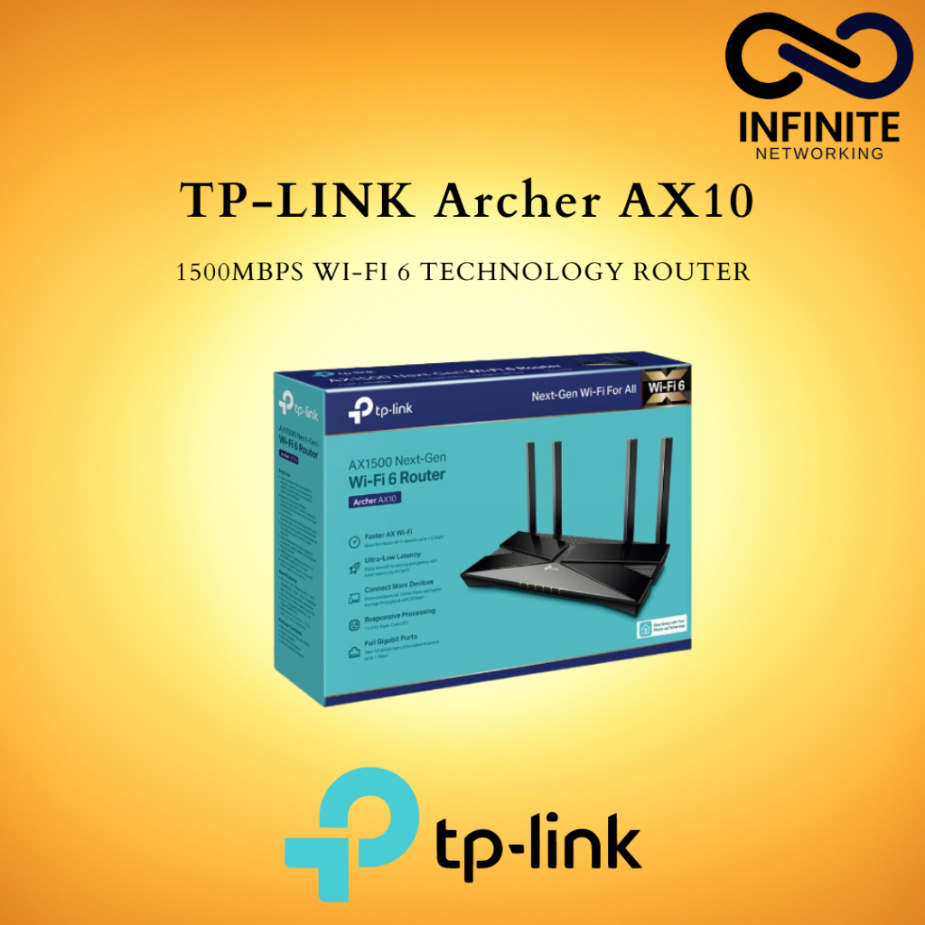 Jual TP-LINK ARCHER AX10 AX1500 Wi-Fi 6 Router TPLINK | Shopee Indonesia
