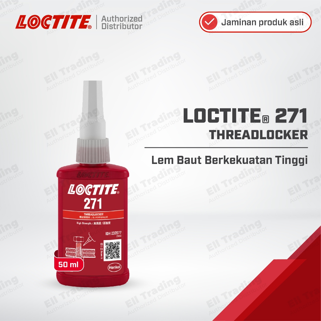 Jual LOCTITE 271 Lem baut 50ml | Threadlocker | EII Store | Shopee ...