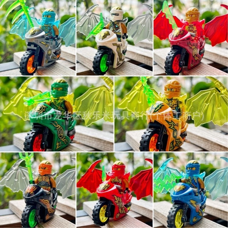 Jual Mainan Anak Balok Susun Mini TANPA BOX Motor Minifigure Ninja ...