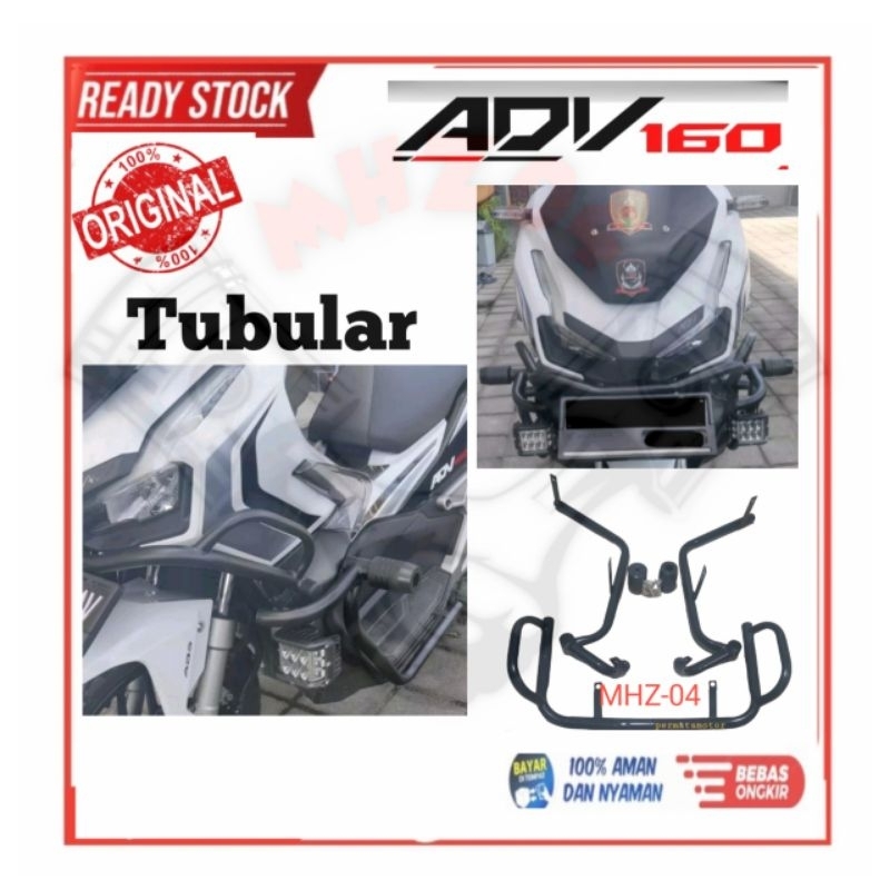 Jual Crashbar ADV 160 model full plus Jalu slider special edition ...