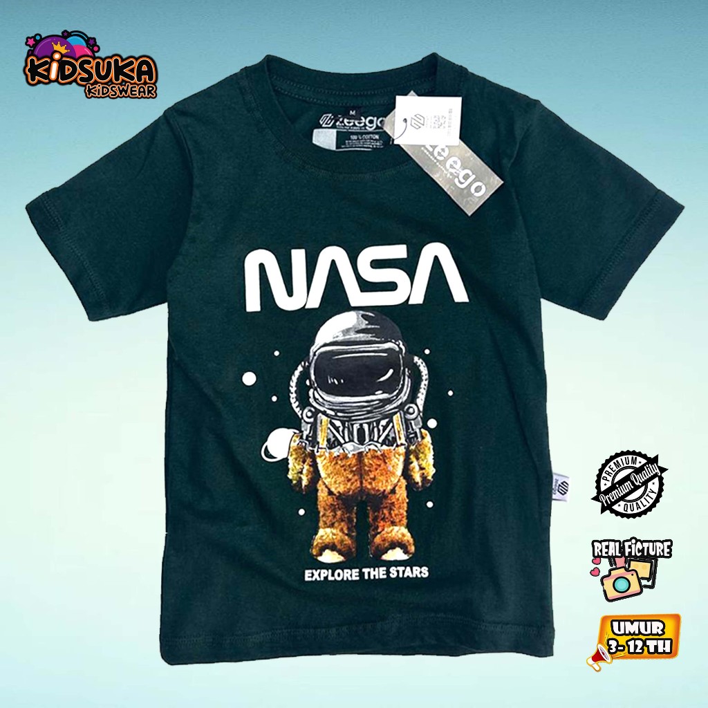 Jual Baju Kaos Anak Distro Laki - laki Perempuan Nasa umur 1-12 Tahun ...