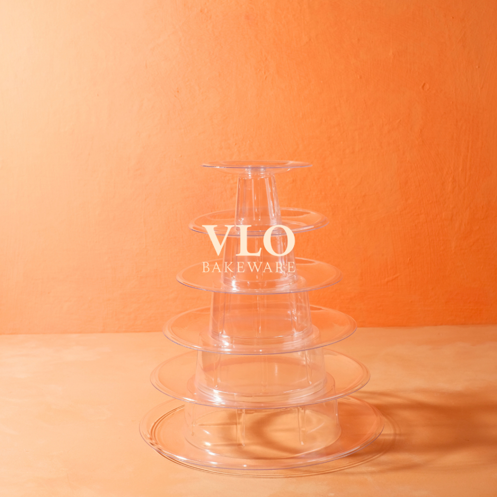 Jual Cake macaroon choux tower tingkat bahan plastik tebal | cake ...