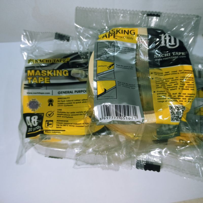 Jual Isolasi / Lakban Kertas / Masking Tape Nachi Ukuran Tanggung ...