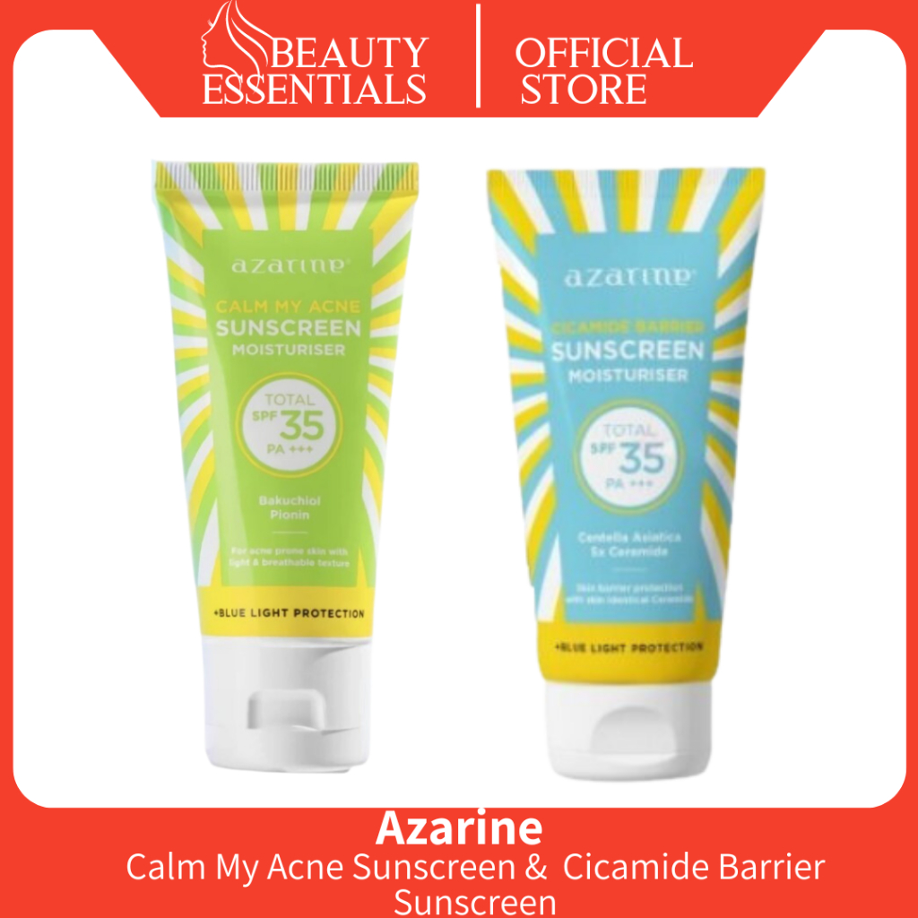 Jual Azarine Cicamide Barrier | Calm My Acne Sunscreen Moisturizer 40ml ...