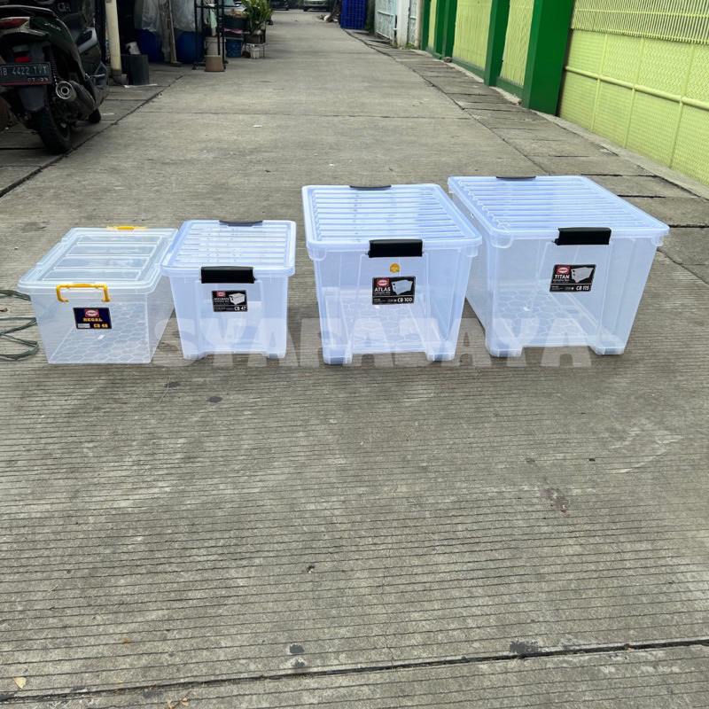Jual SHINPO - CONTAINER BOX TRANSPARAN 46, 47, 100, 115 Liter | Shopee Indonesia