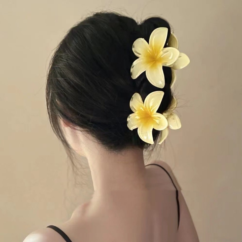 Jual Jepit Rambut Model Bunga Kamboja Aklirik 8cm Hawaiian Plumeria ...