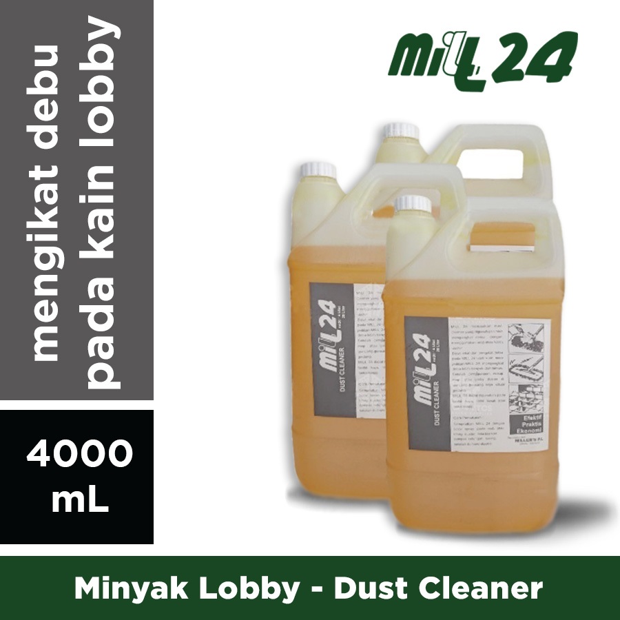 Jual MILL 24 Dust Cleaner Minyak Lobby Pengikat Debu Jerigen 4 Liter ...