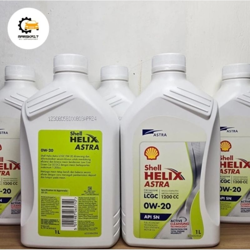 Jual Shell Helix Astra 0W-20 API SN Full Synthetic Kemasan 1 Liter ...
