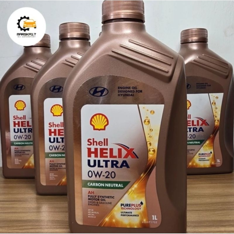 Jual Shell Helix Ultra 0W 20 Carbon Neutral Full Synthetic 1 Liter ...