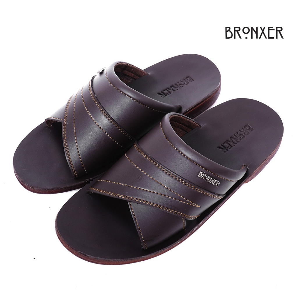 Jual Bronxer by Zeger Sandal Kulit Pria - BQ 975 | Shopee Indonesia