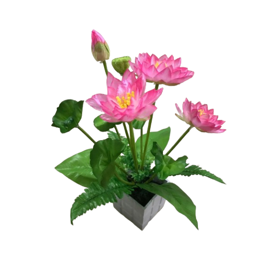 Jual BT05 Bunga Teratai Per Tangkai Tanaman Artificial Hias Dekorasi ...