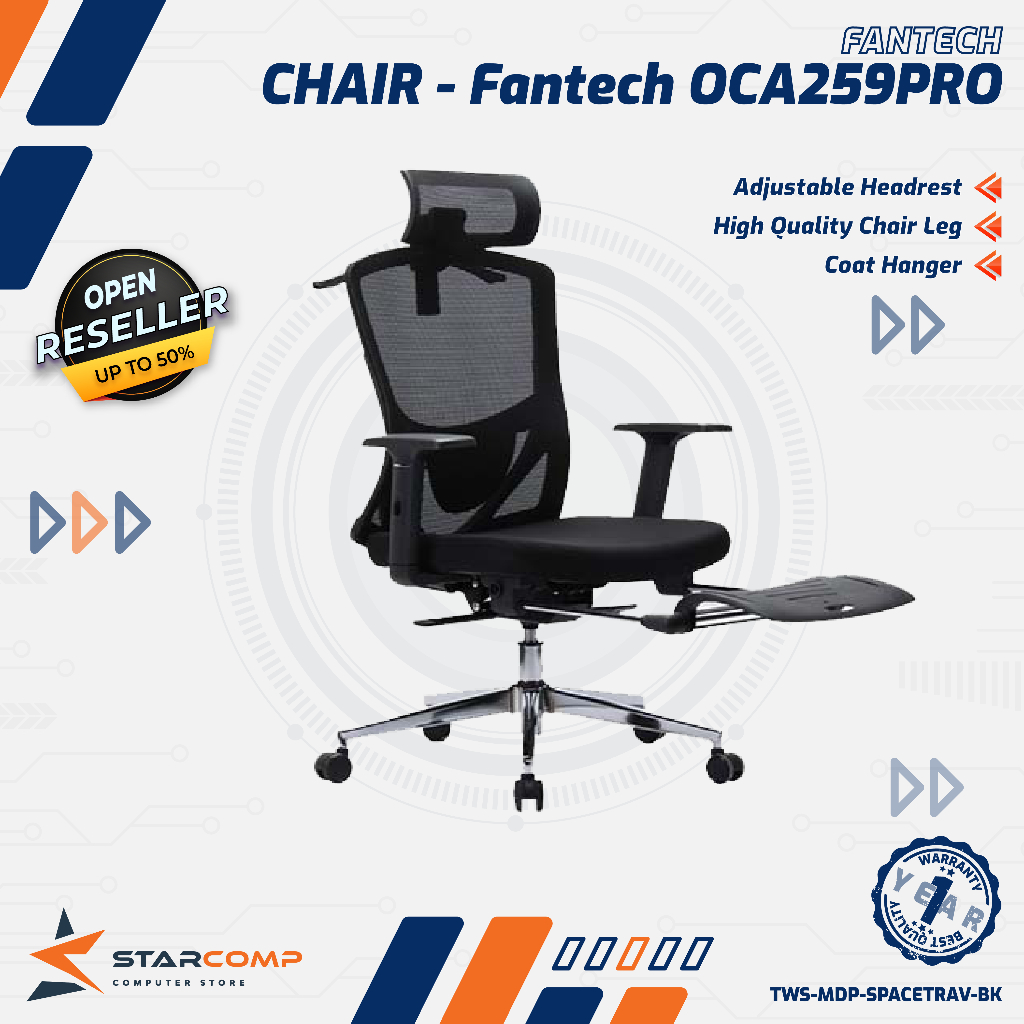 Jual Fantech OCA259 PRO / OC-A259 Pro Premium Office Chair Kursi Kerja ...