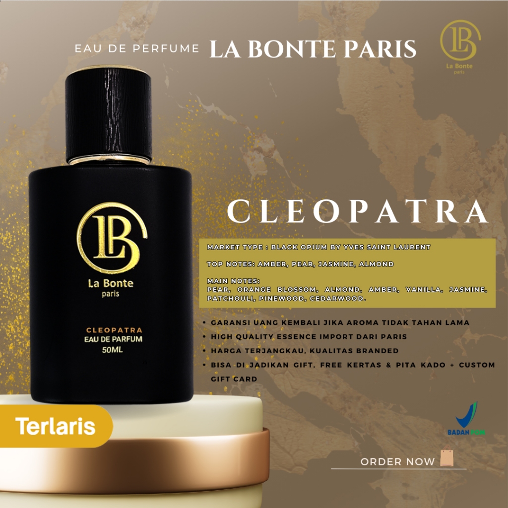 Jual La Bonte Cleopatra Black Opium Premium Perfume Wanita 50ml | Shopee Indonesia