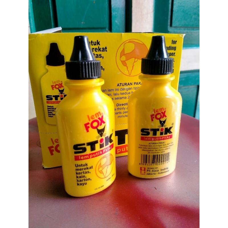Jual Lem Fox Stick Pvac Lem Fox Stick Lem Fox Putih Lem Serbaguna Glue ...