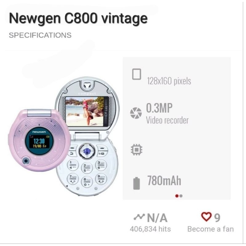 Jual NEWGEN C800 VINTAGE HP JADUL LANGKA UNIK DAN CANTIK HP NOSTALGIA ...