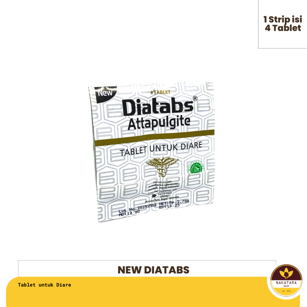 Jual NEW DIATABS UNTUK DIARE ISI 4 TABLET ECERAN | Shopee Indonesia