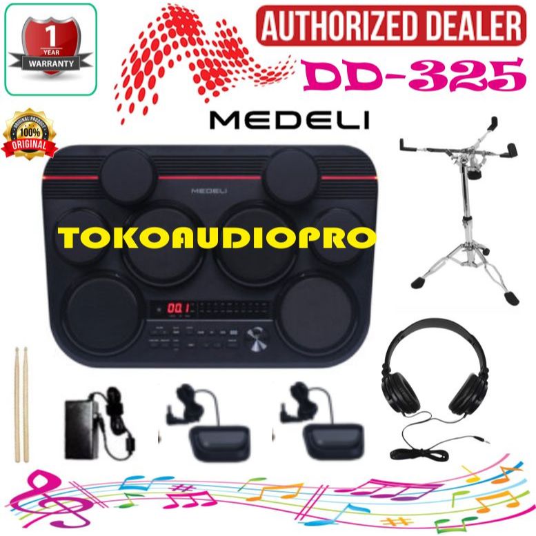 Jual Portable Drum Medeli DD325 Portable Drum Elektrik Medeli DD-325 ...