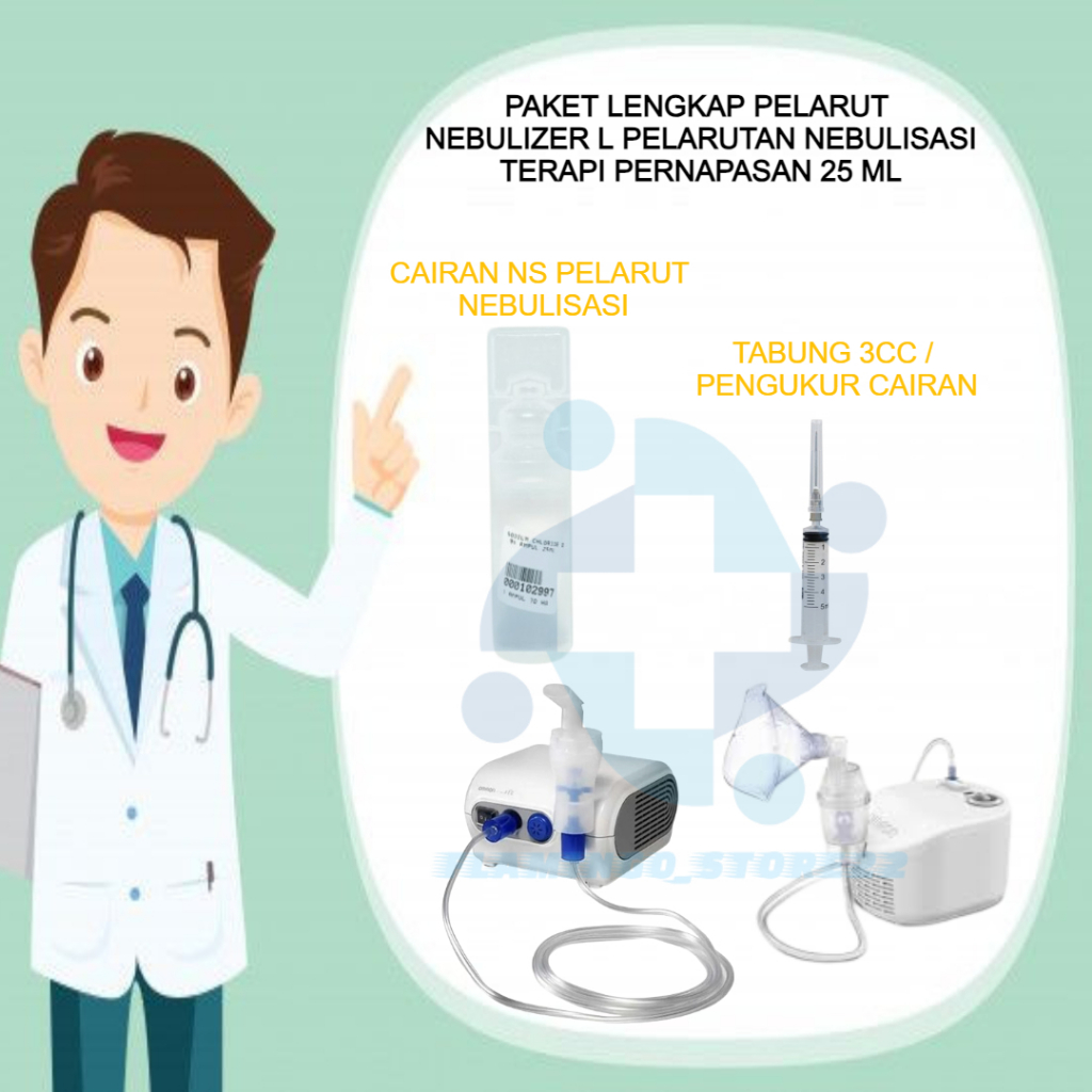 Jual Paket Pelarut Nebulizer Pelengkap l Pelarutan Nebulisasi Terapi ...