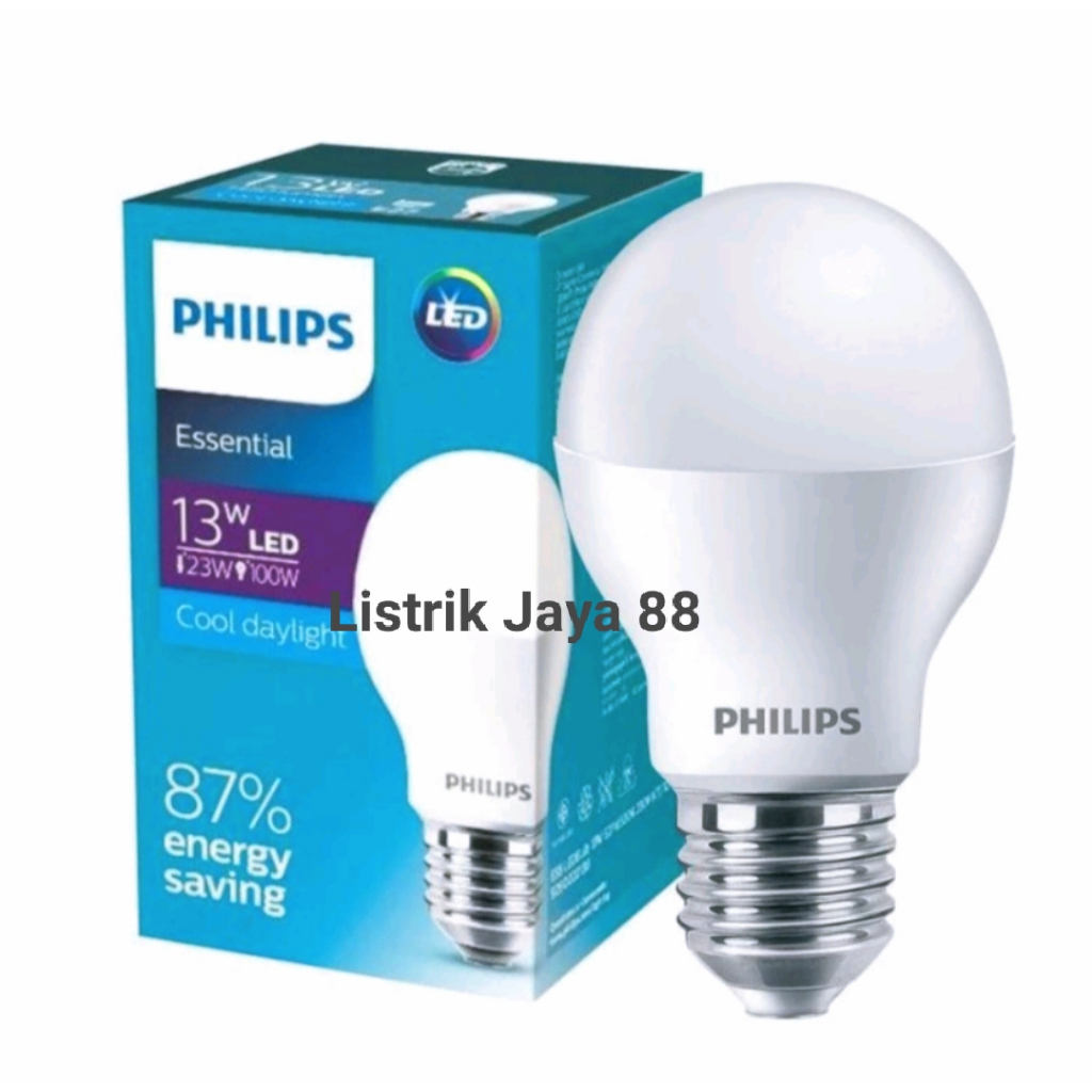 Jual Lampu LED Philips Essential 13 Watt – Cahaya Putih, Hemat Energi & Tahan Lama | Shopee ...