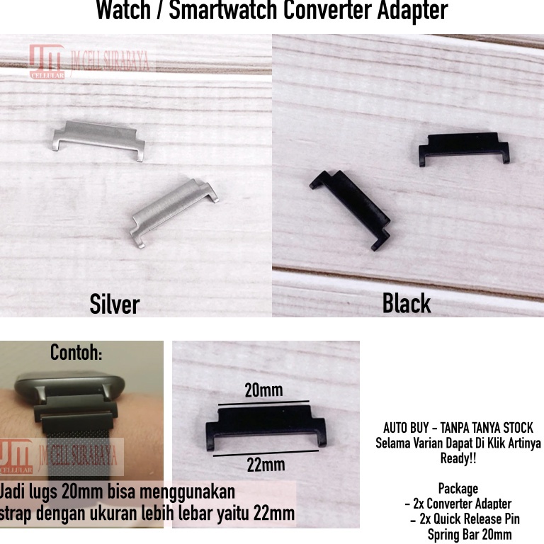 Jual KODE A49Z Watch Strap Smartwatch Band Tali Jam Converter Adapter ...