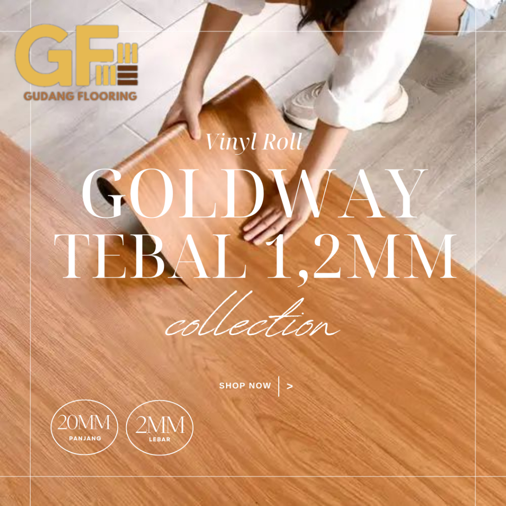 Jual Karpet Roll / Karpet Lantai / Vinyl Lantai Motif Kayu Goldway 1 ...