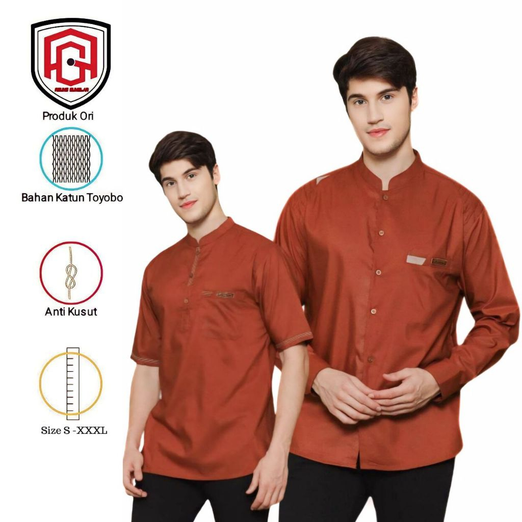 Jual Asakhi Collection - Baju Koko Kurta Premium Lengan Pendek Sakka ...