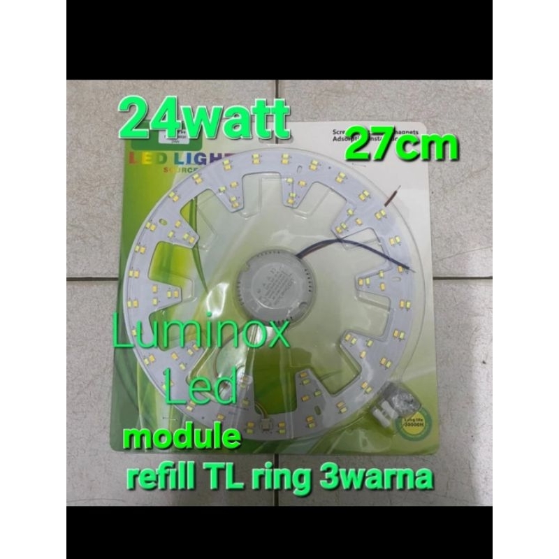 Jual module led plafon 24w 24wat 3warna / refill led magnet 3mode 24w ...