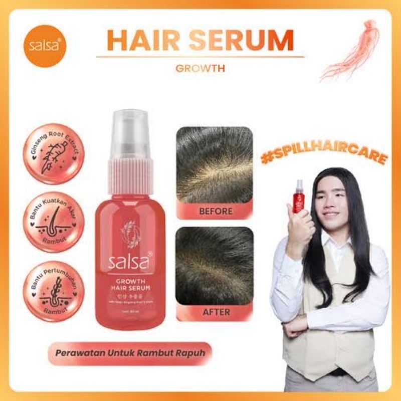 Jual salsa growth hair serum 80ml | Shopee Indonesia