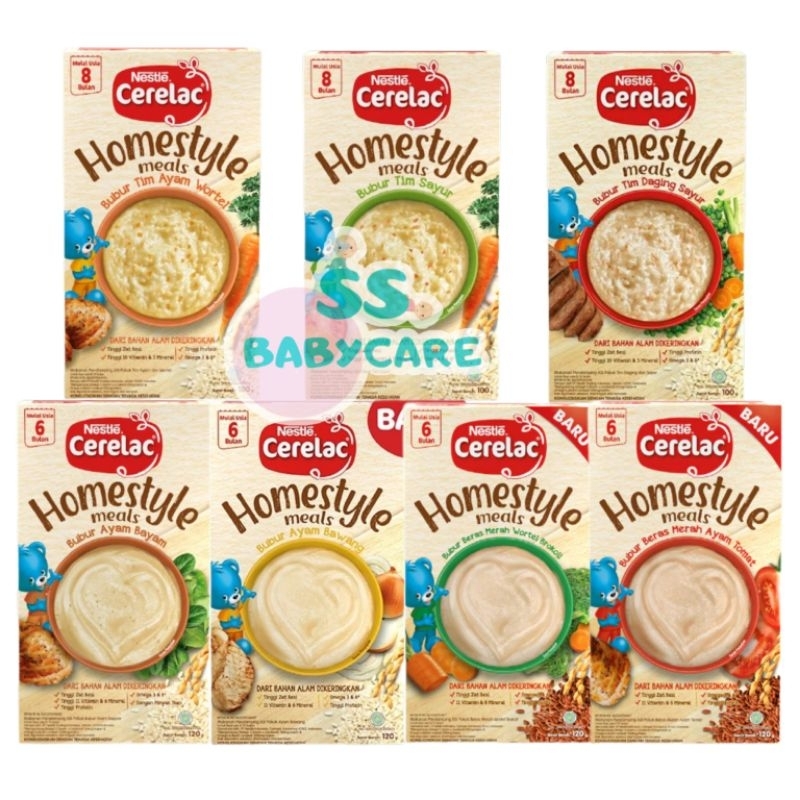 Jual Nestle Cerelac Homestyle Meals Bubur Bayi 6m+ 8m+ | Shopee Indonesia