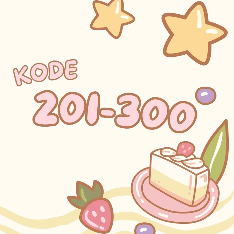 Jual KODE 201 - 300 | Shopee Indonesia