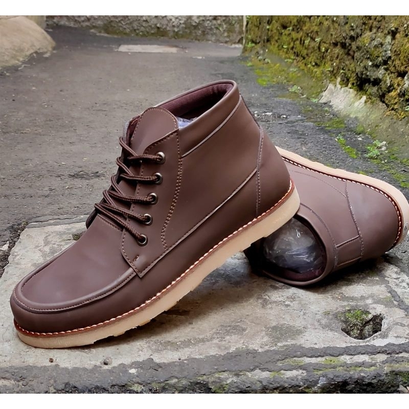 Jual MR BROWN ORIGINAL - Sepatu Boots Formal Kerja Pria Hitam Dan ...