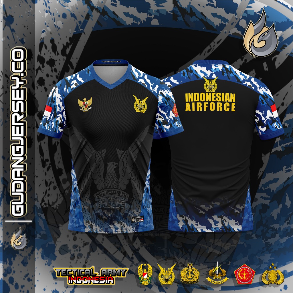 Jual JERSEY TNI AD / TNI AL / TNI AU / POLRI FREE CUSTOM LOGO | Shopee ...