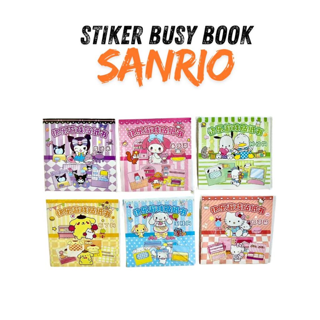Jual Mainan BUSY BOOK PAPER DOLL sanrio / Quiet Book sanrio / Quite ...