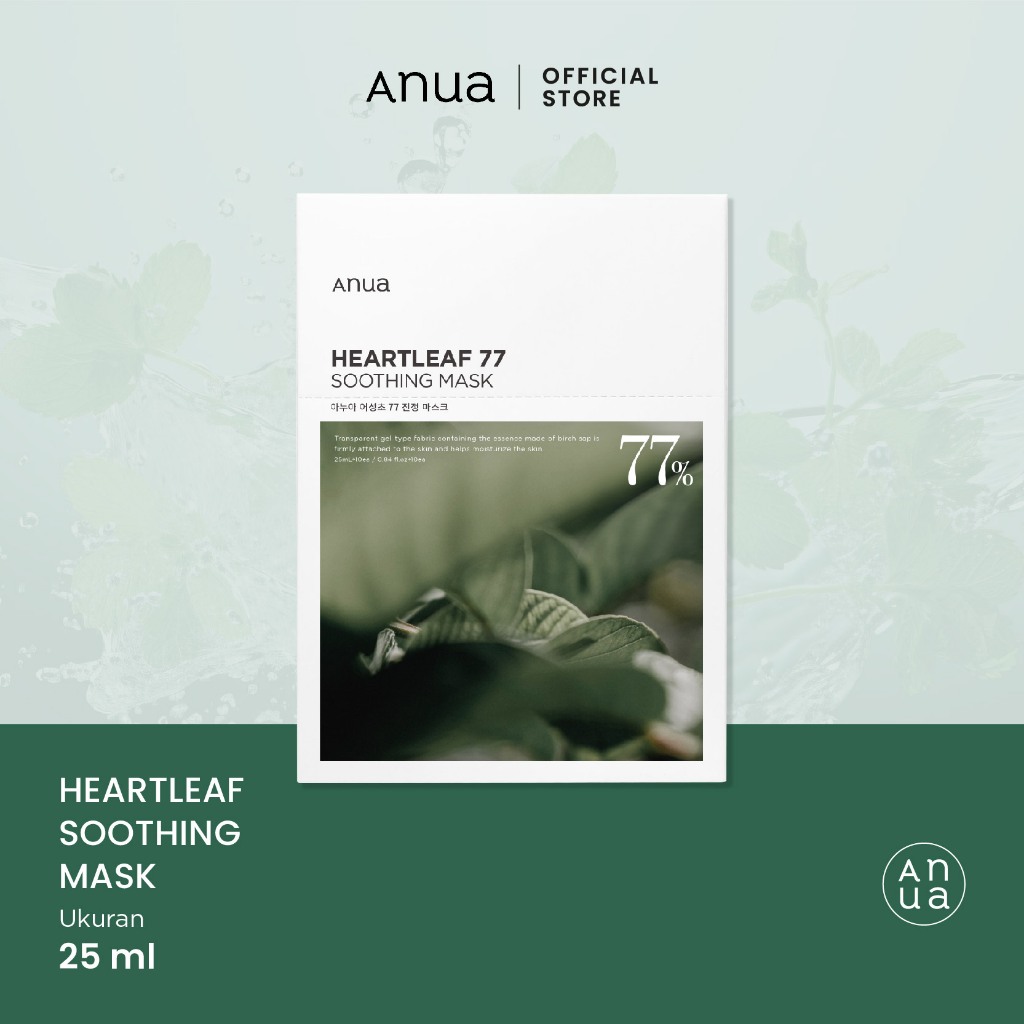 Jual ANUA Heartleaf 77% Soothing Sheet Mask (1EA) | Shopee Indonesia