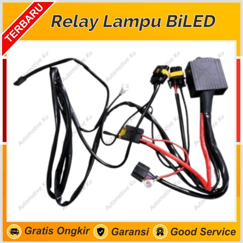 Jual RELAY BILED DOBEL DUA LAMPU KABEL SET HID MOTOR MOBIL UNIVERSAL ...