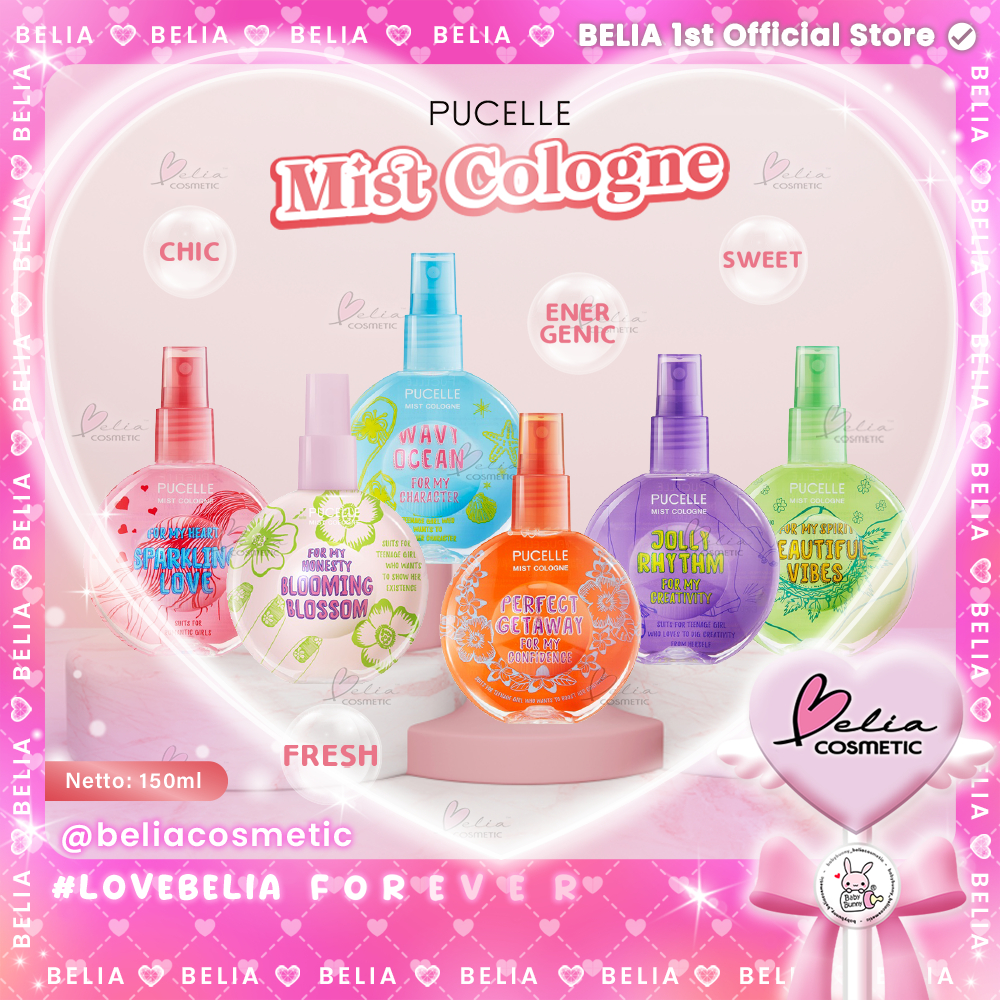 Jual BELIA PUCELLE Mist Cologne 150ml | Parfum Remaja | Parfum Fresh ...