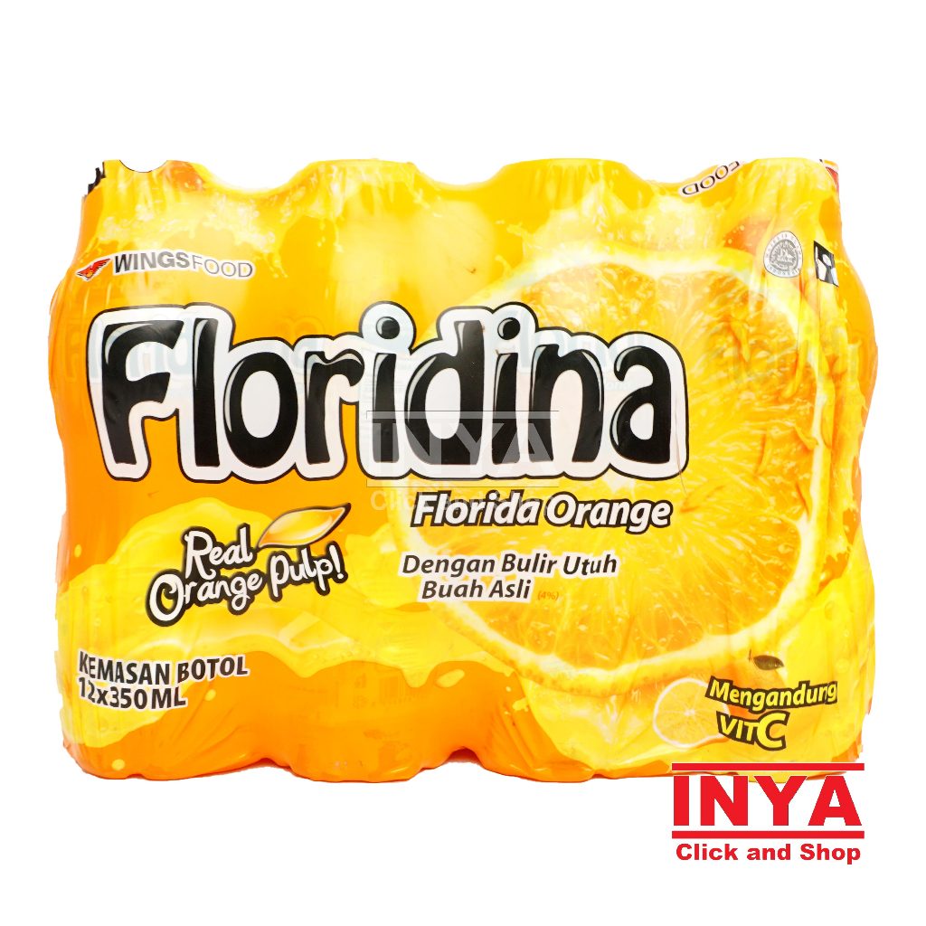 Jual Floridina Orange Pulp 12x350ml Florida Orange Real Pulp - Minuman ...