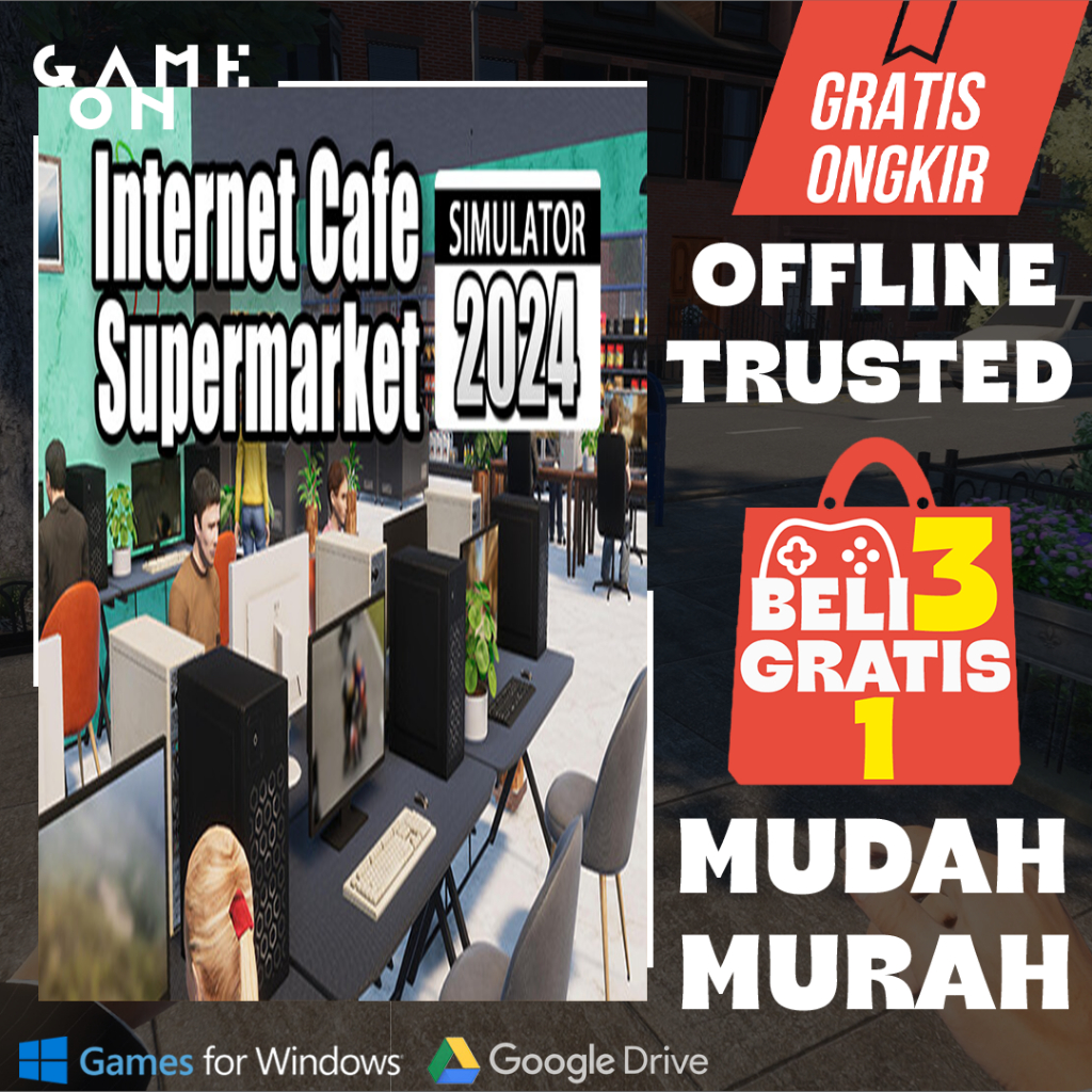 Jual Internet Cafe and Supermarket Simulator 2024 - Game PC Simulator ...
