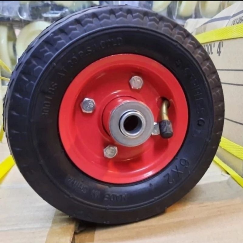 Jual Roda Troli Ban Angin 6 inch Wheel Only | Shopee Indonesia