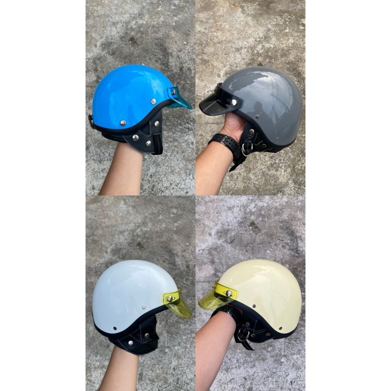 Jual helm chips japan classic shorty | Shopee Indonesia