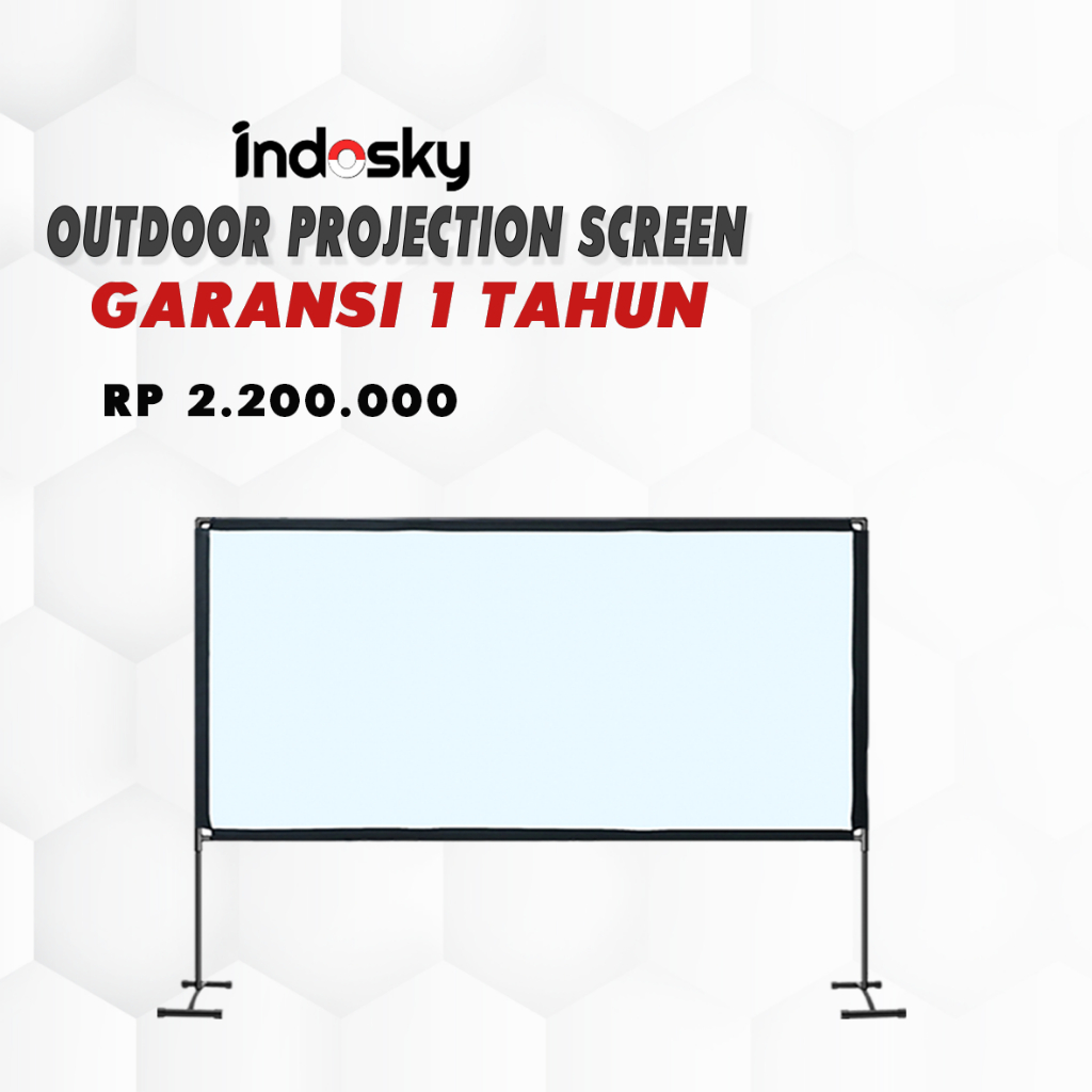 Jual [GARANSI 1 TAHUN] Layar Proyeksi Luar Ruangan 120" Inch | Outdoor ...