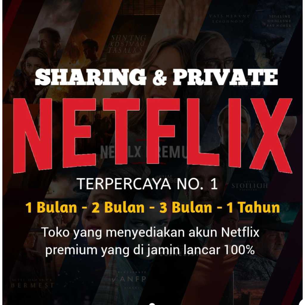 Jual NETFLIxxxxxX 1 Bulan 2 Bulan 3 Bulan 1 Tahun Premium Garansi ULTRA FULL HD 4K - ANTI HOLD ...