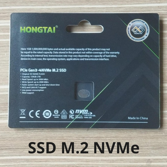 Jual SSD M2 NVMe / M.2 NVMe/ M2NVMe 128GB/256GB/512GB Hongtai Resmi ...