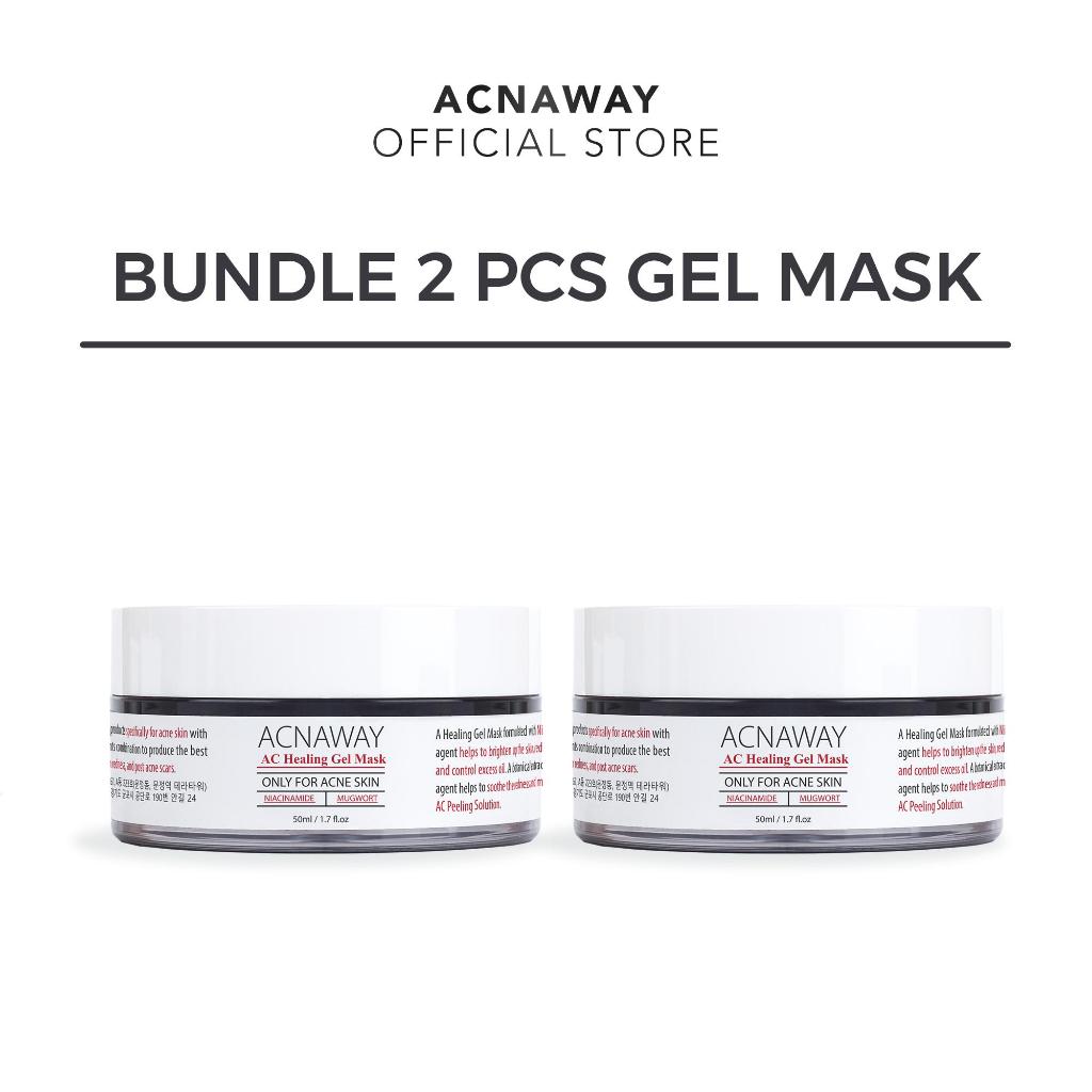 Jual ACNAWAY Bundle 2 Pcs Mugwort Gel Mask – Masker Wajah Soothing ...
