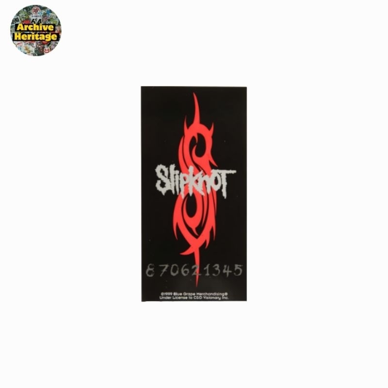 Jual sticker band Slipknot logo blue grape heavy metal stiker | Shopee ...