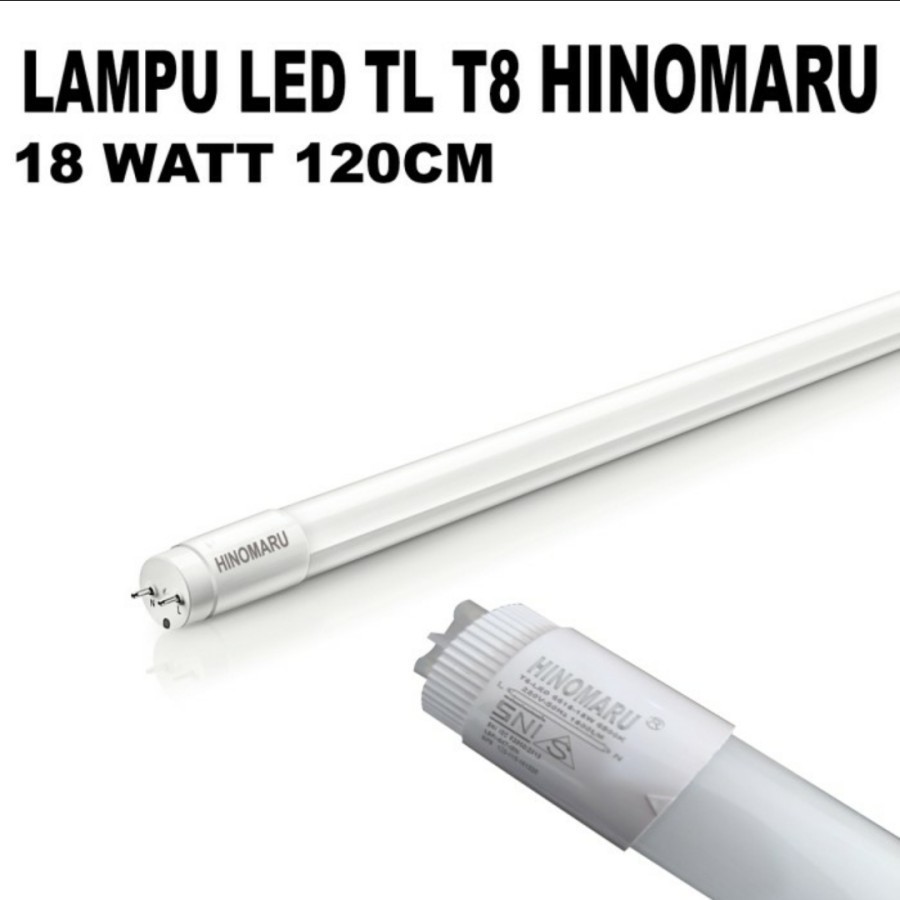 Jual Lampu TL T8 LED 18 Watt Putih - Panjang 120cm HINOMARU T8 | Shopee ...